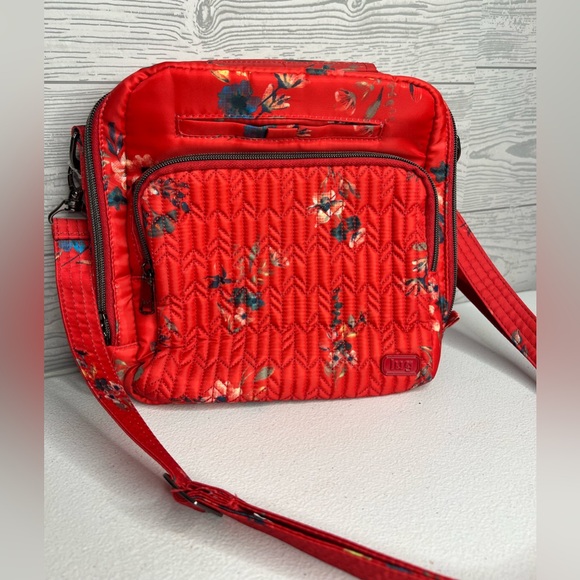 lug | Bags | Lug Ranger Red Bouquet Floral Quilted Crossbody Bag ...